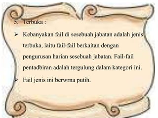 Sistem fail dan surat menyurat waj3108 | PPT