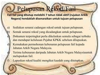 Sistem fail dan surat menyurat waj3108 | PPT
