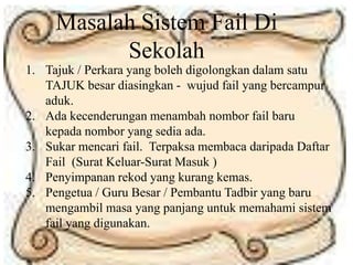 Sistem fail dan surat menyurat waj3108 | PPTX