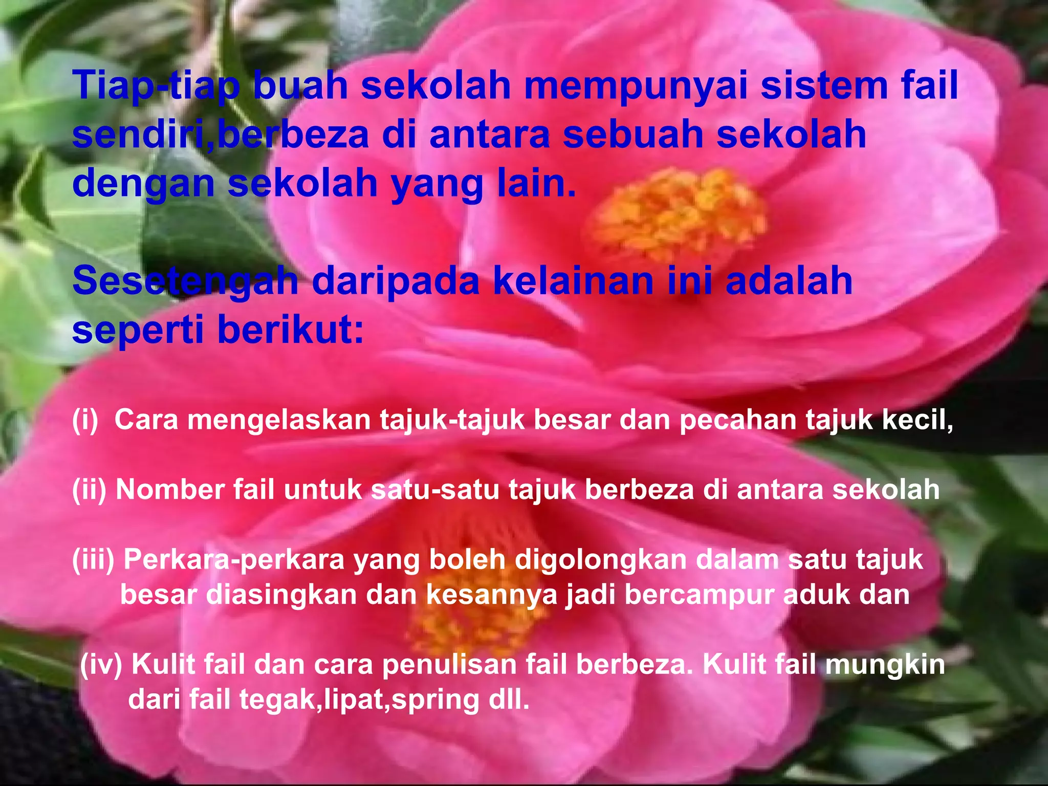 Sistem fail prasekolah (penerangan kandungan) | PPT