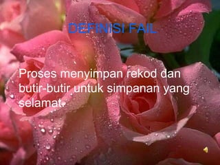 Sistem fail prasekolah (penerangan kandungan) | PPT