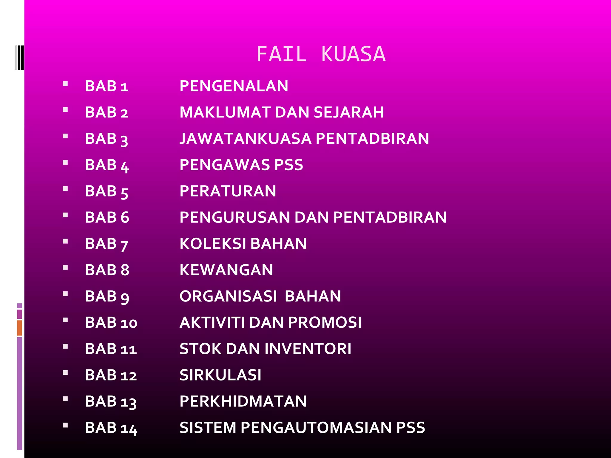 Sistem fail pusat sumber sekolah | PPT
