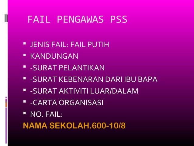 Sistem fail pusat sumber sekolah | PPT
