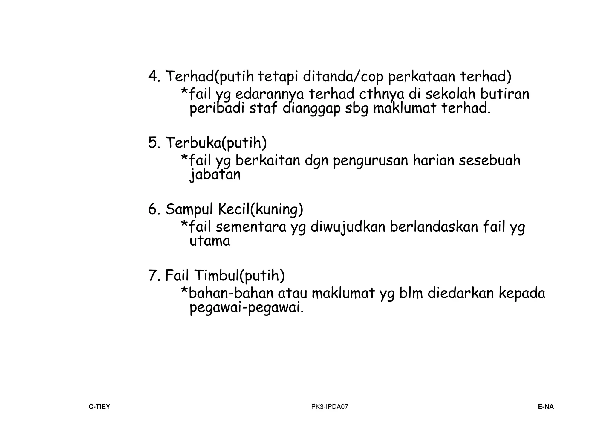 Sistem fail & surat menyurat | PDF