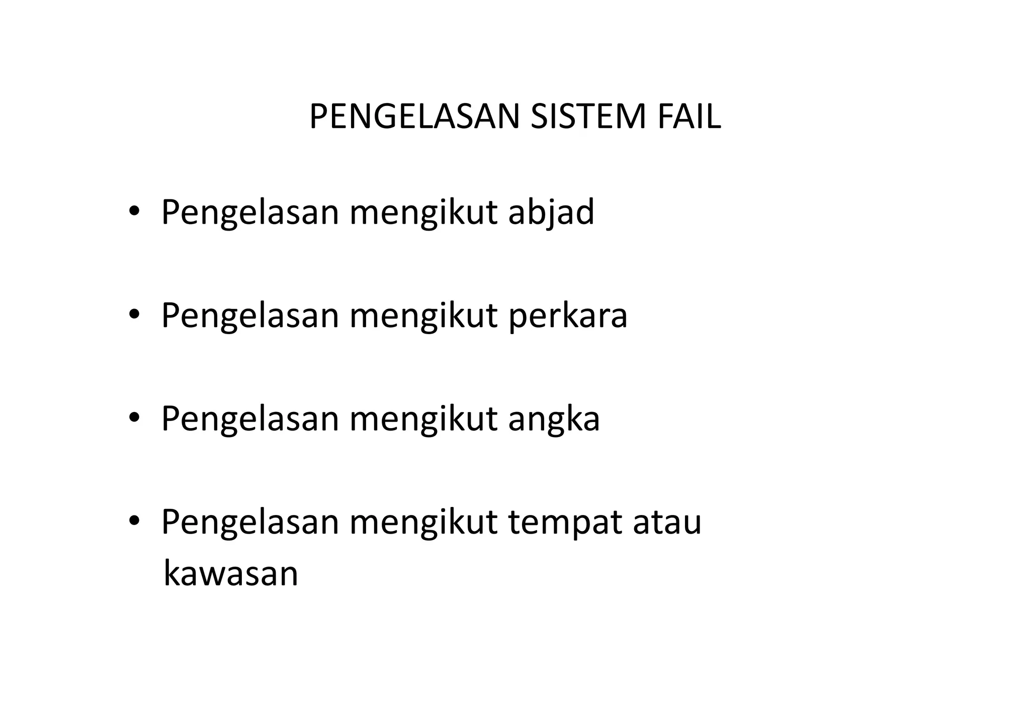 Sistem fail & surat menyurat | PDF