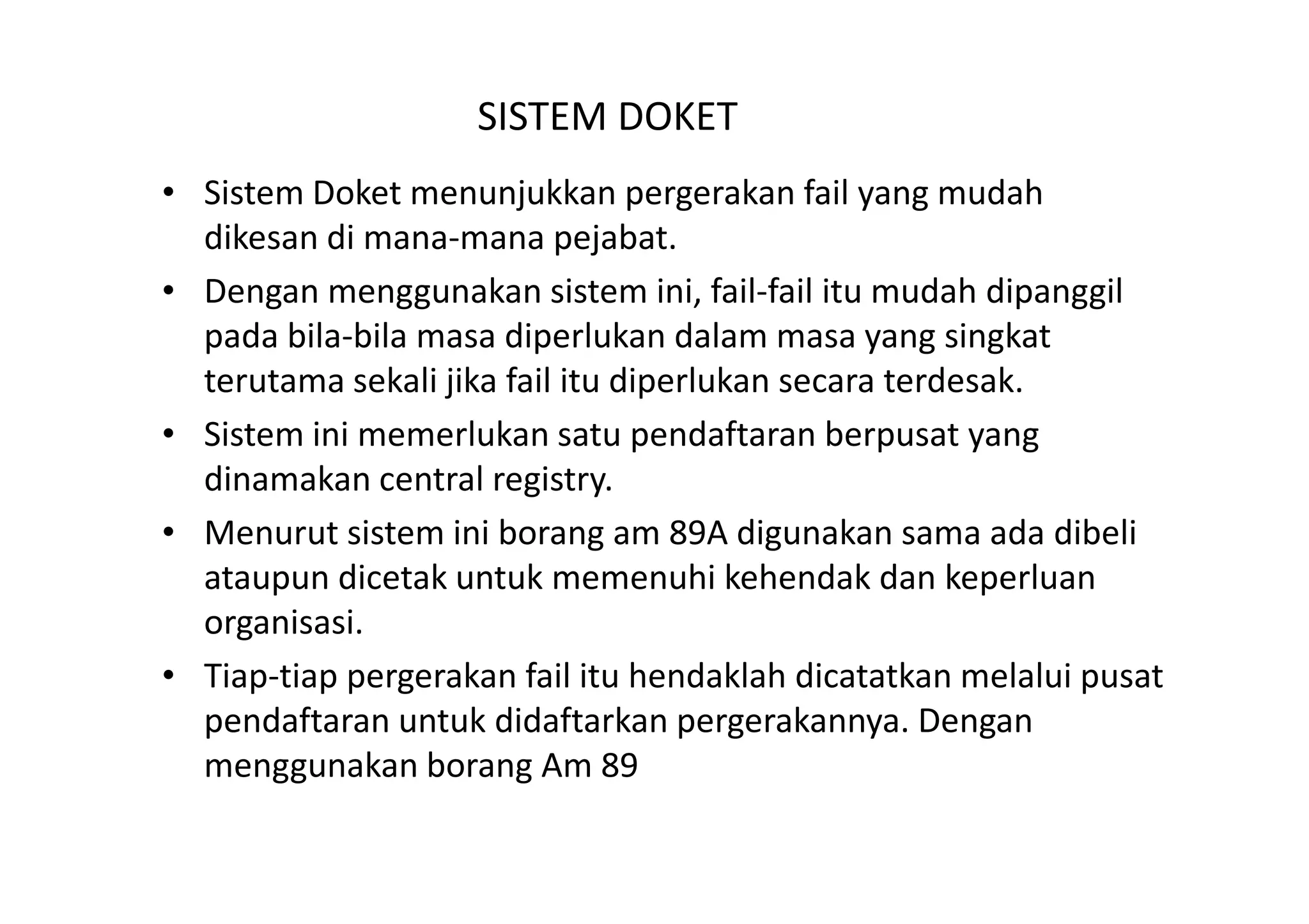 Sistem fail & surat menyurat | PDF