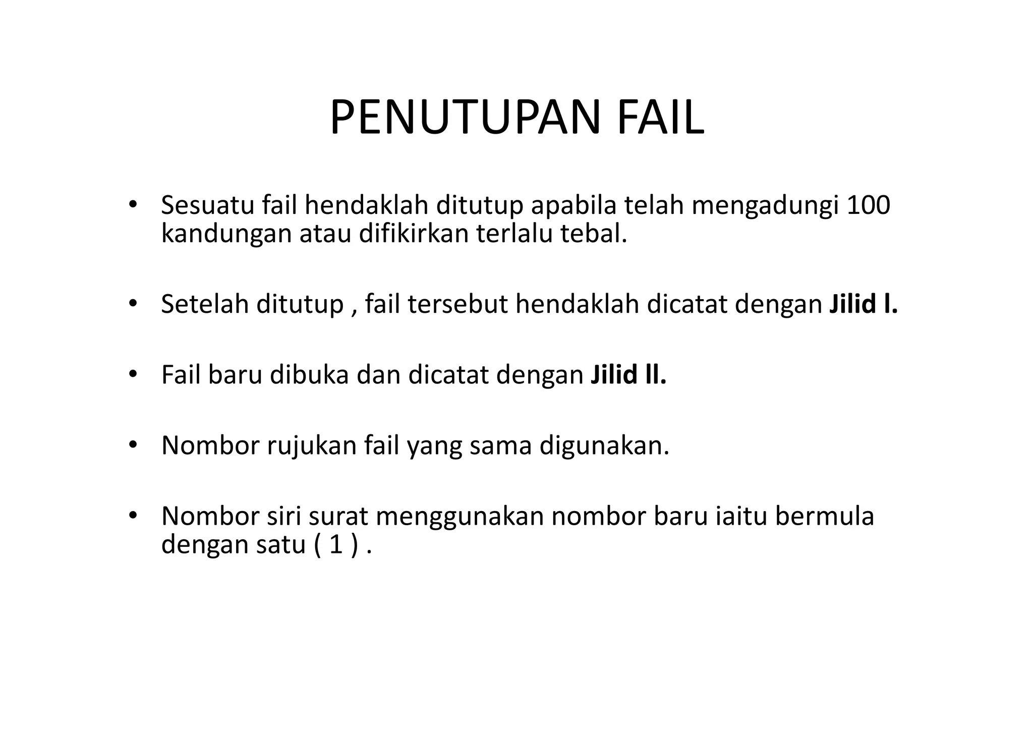 Sistem fail & surat menyurat | PDF