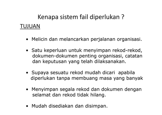 Sistem fail & surat menyurat | PDF