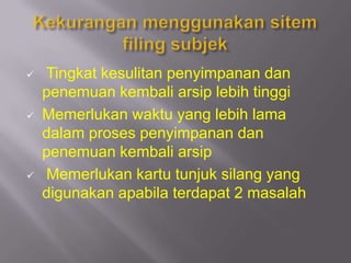 Sistem filing | PPTX