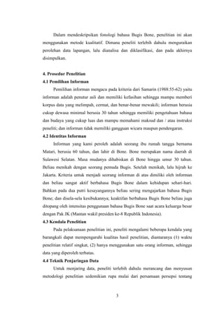 Sistem Fonologi Bahasa Bugis Bone (sfbbb) kelompok jun, adral, yos ...