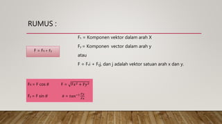 Sistem gaya 2 dimensi & 3 dimensi | PPTX