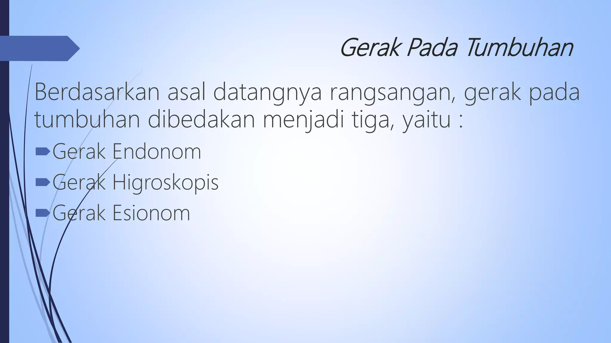 Sistem gerak pada tumbuhan | PPTX