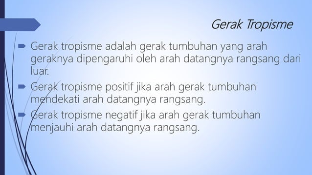 Sistem gerak pada tumbuhan | PPTX