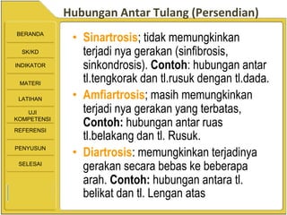 SISTEM Gerak pada manusia materi kelas 11 SMA | PPTX