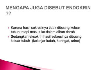 Sistem hormon manusia | PPTX