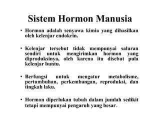 Sistem hormon manusia | PPTX