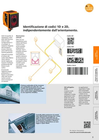 Sistemi di identificazione per il controllo della produzione ...