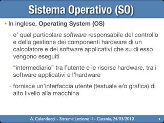 Sistemi lezione-ii | PPT