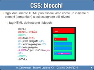 Sistemi lezione xv - cenni su css | PPT