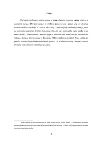 Sistemi deviznog kursa | PDF