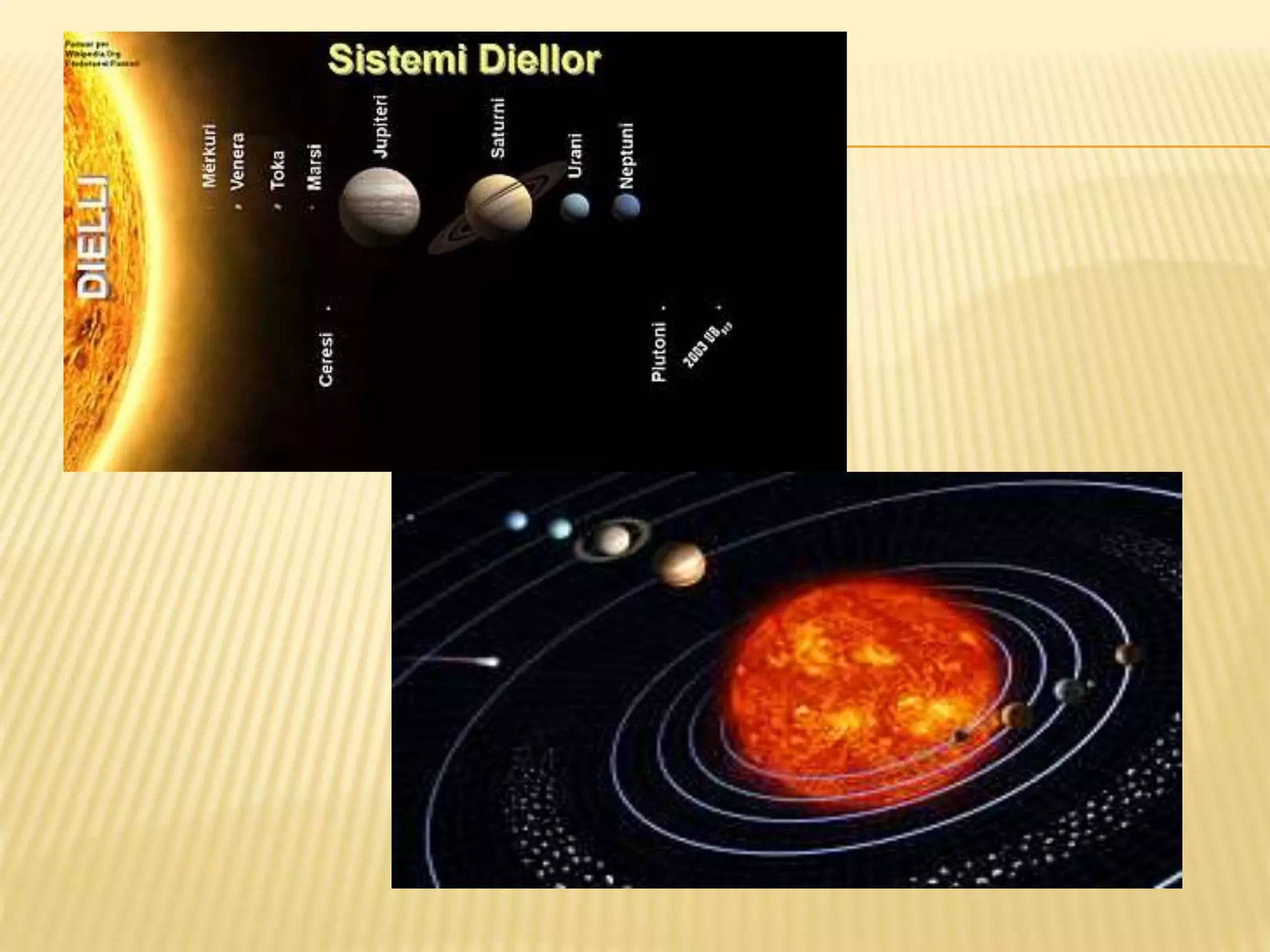 Sistemi diellor dhe elementet e tij | PPTX