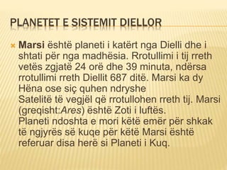 Sistemi diellor dhe elementet e tij | PPTX