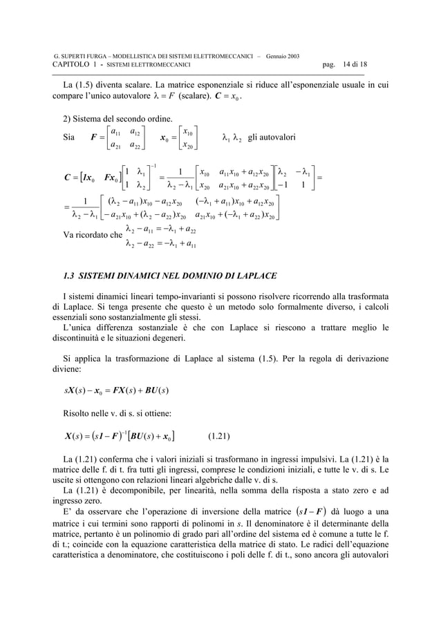 Sistemi elettromeccanici (1) | PDF