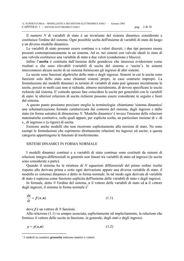 Sistemi elettromeccanici (1) | PDF
