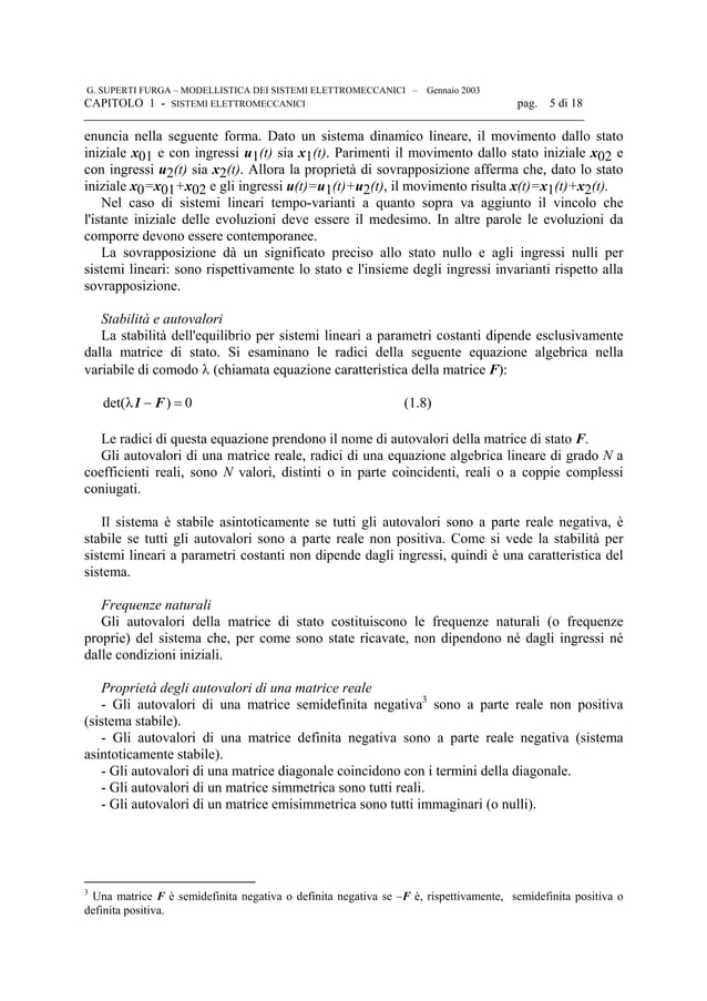 Sistemi elettromeccanici (1) | PDF