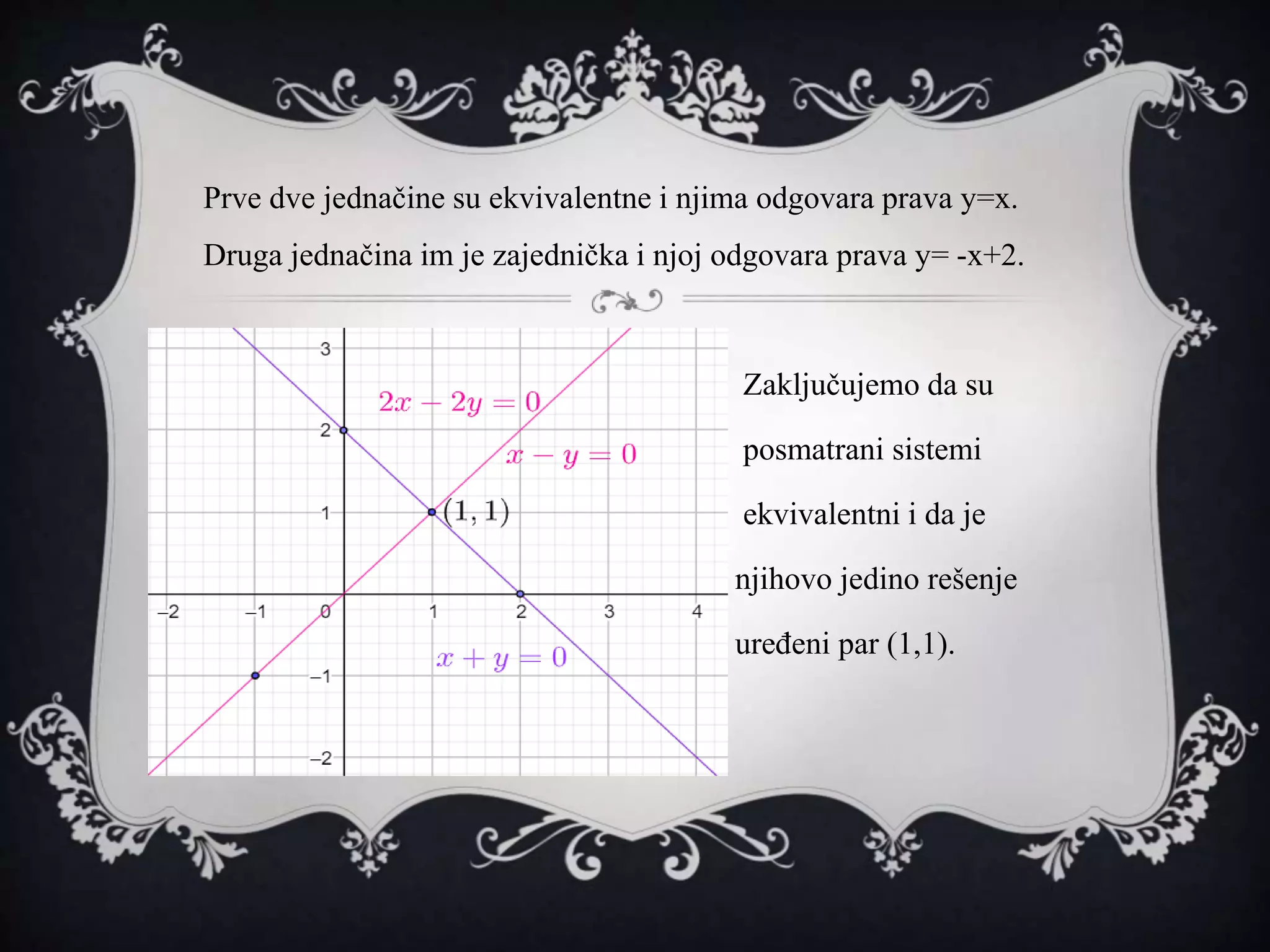 Sistemi linearnih jednacina | PPTX