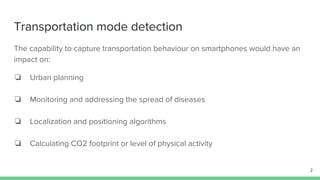 Accelerometer-Based Transportation Mode Detection | PDF