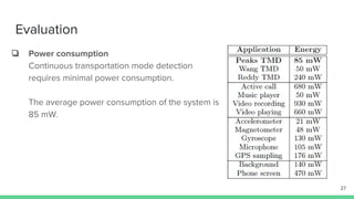 Accelerometer-Based Transportation Mode Detection | PDF