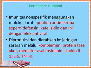 sistem imun nonspesifik ppt edukasi imunologi | PPTX