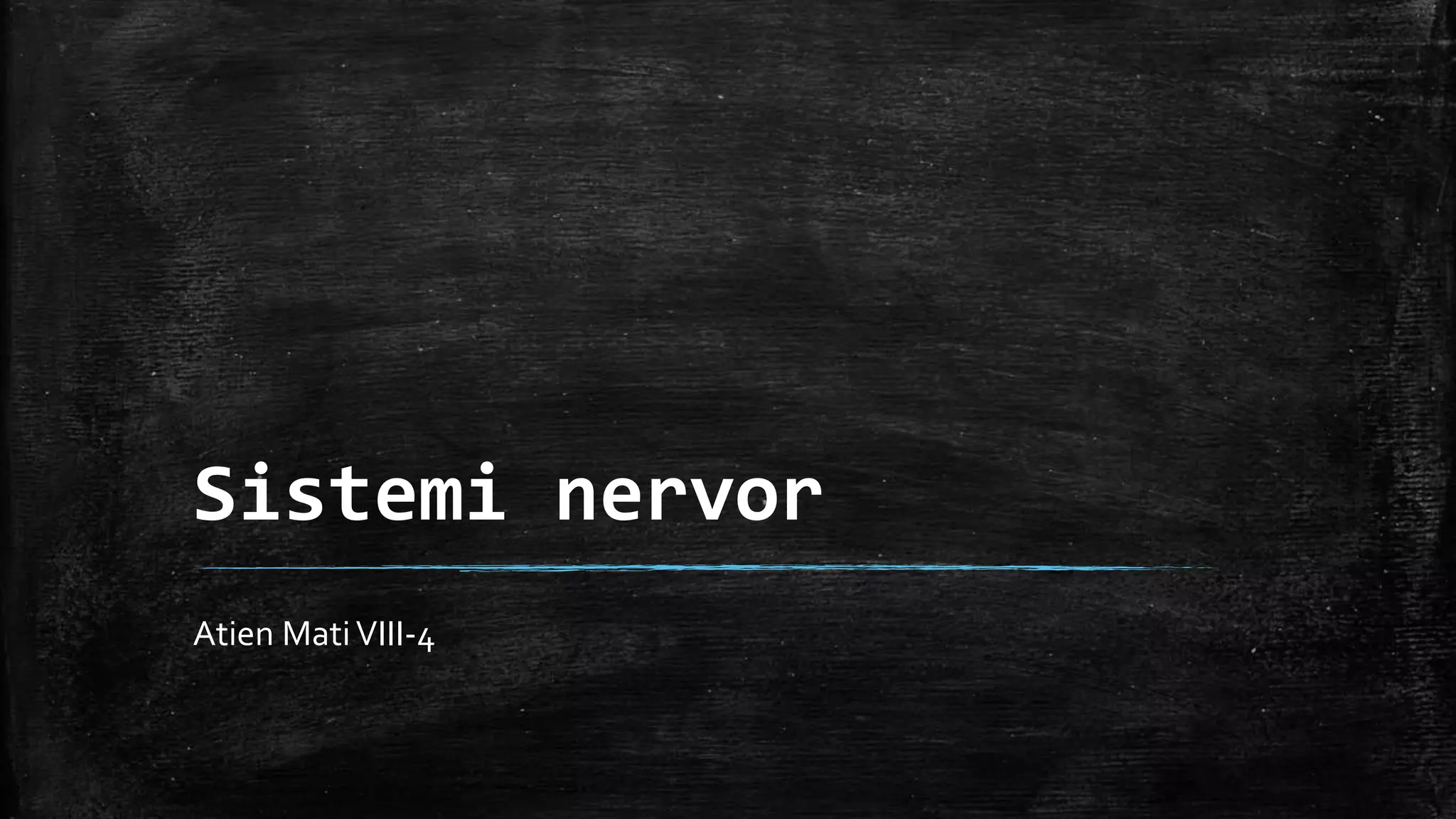 Sistemi nervor | PPTX