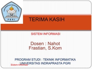 Teknologi Informasi sebagai keunggulan kompetitif | PPTX