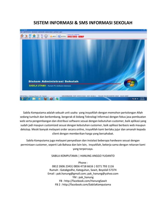 SIMDIK Sekolah, SIM Sekolah, SIAS, SIASIS, SIS, Sistem Informasi ...