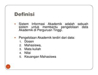 Sistem informasi akademik | PDF
