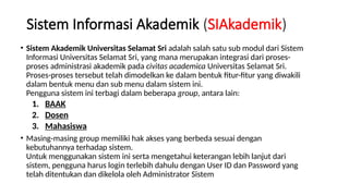 Sistem Informasi Akademik 999999999999999 | PPT