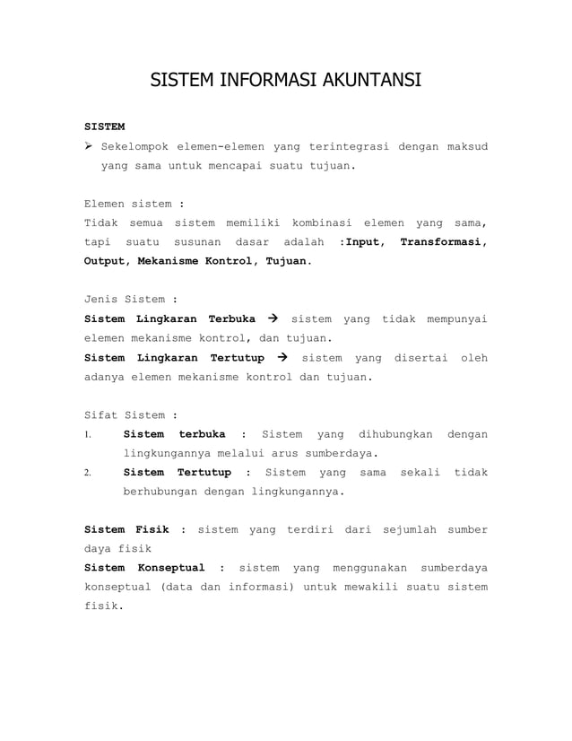 Sistem informasi akuntansi | DOC