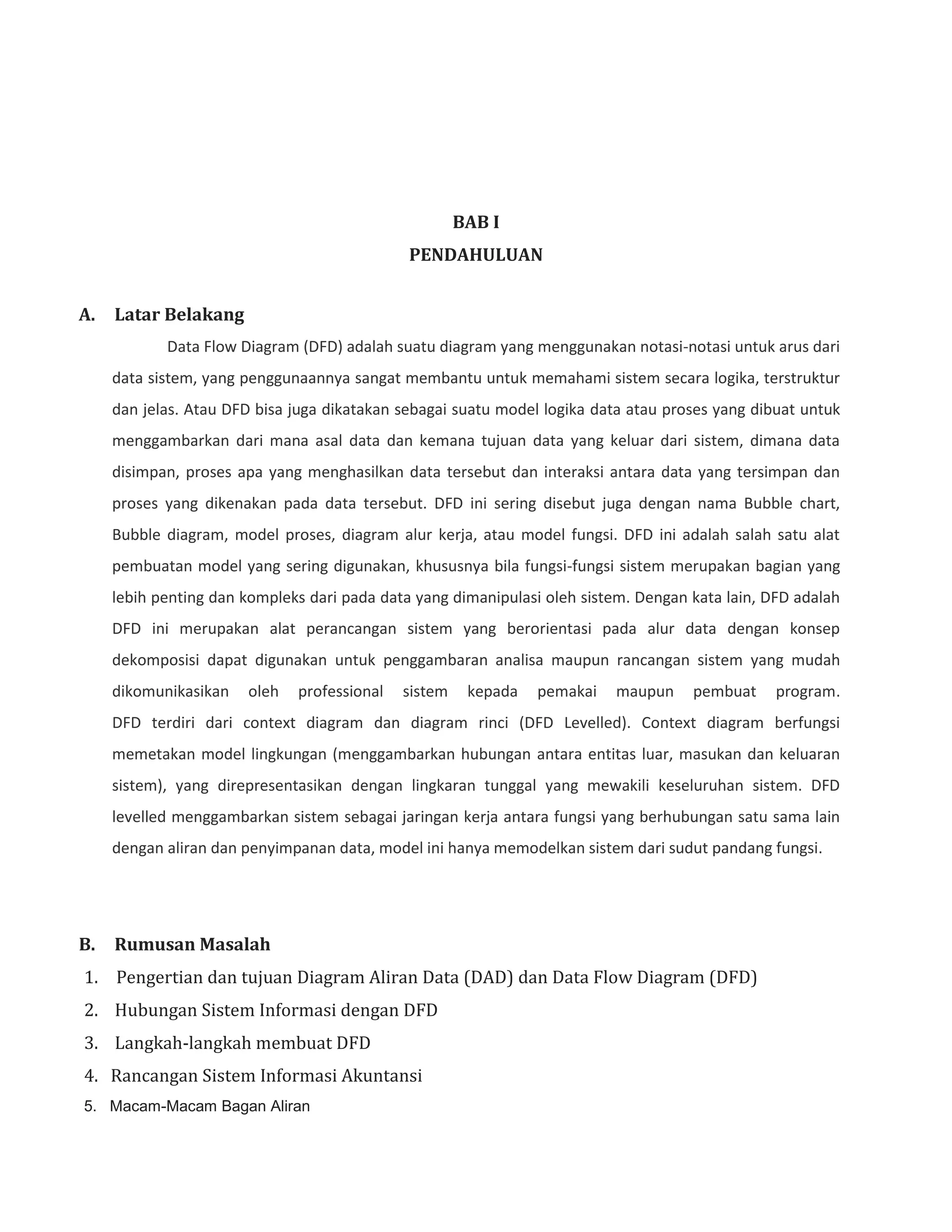 Sistem informasi akuntansi diagram aliran data untuk perusahaan kecil | PDF
