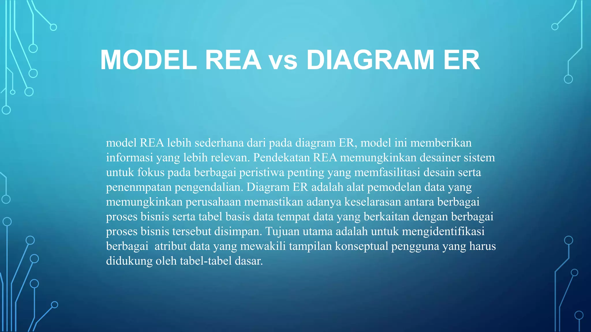 Sistem Database menggunakan Model REA | PPTX