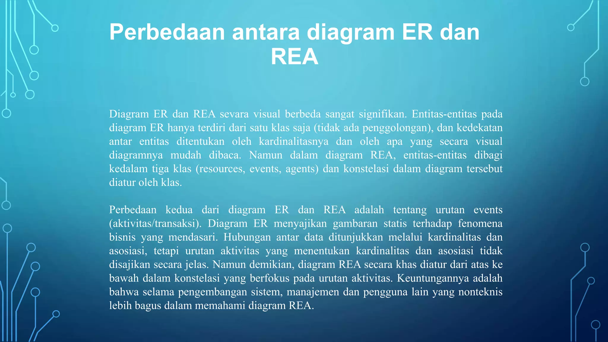 Sistem Database menggunakan Model REA | PPTX