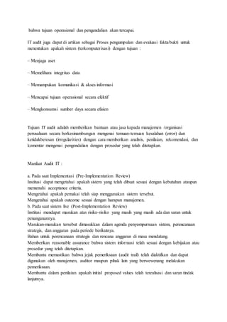 Sistem informasi audit | PDF