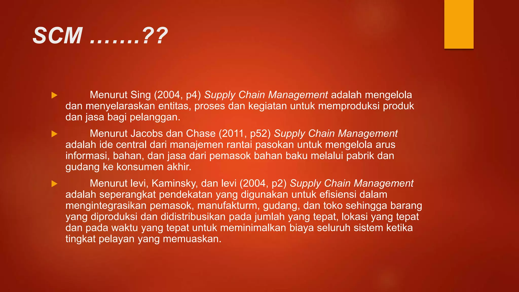 Sistem informasi dan manajemen rantai pasok | PPTX