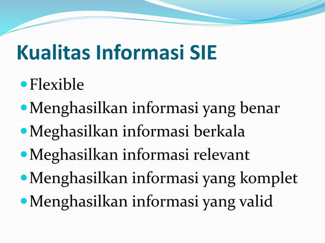 Sistem informasi enterprise (sie) | PPTX