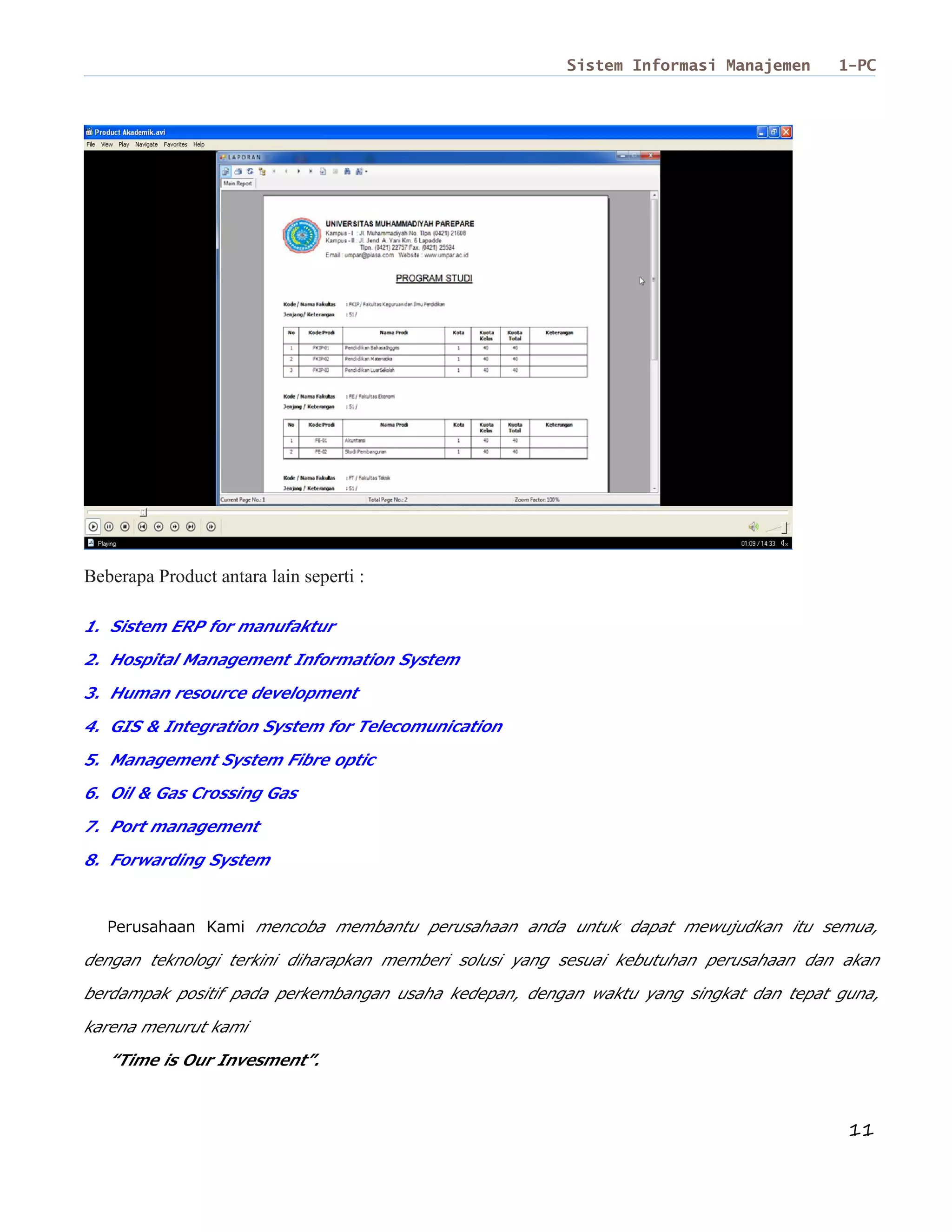 Sistem informasi erp 2018 | PDF