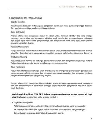 Sistem informasi erp 2018 | PDF