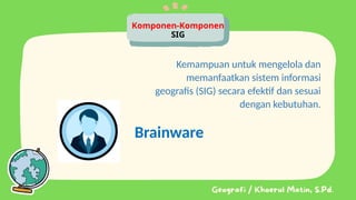 SISTEM INFORMASI GEOGRAFIS (SIG) - MATERI GEO KELAS X | PPT
