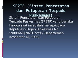 Sistem Informasi Kesehatan dan peluang .ppt