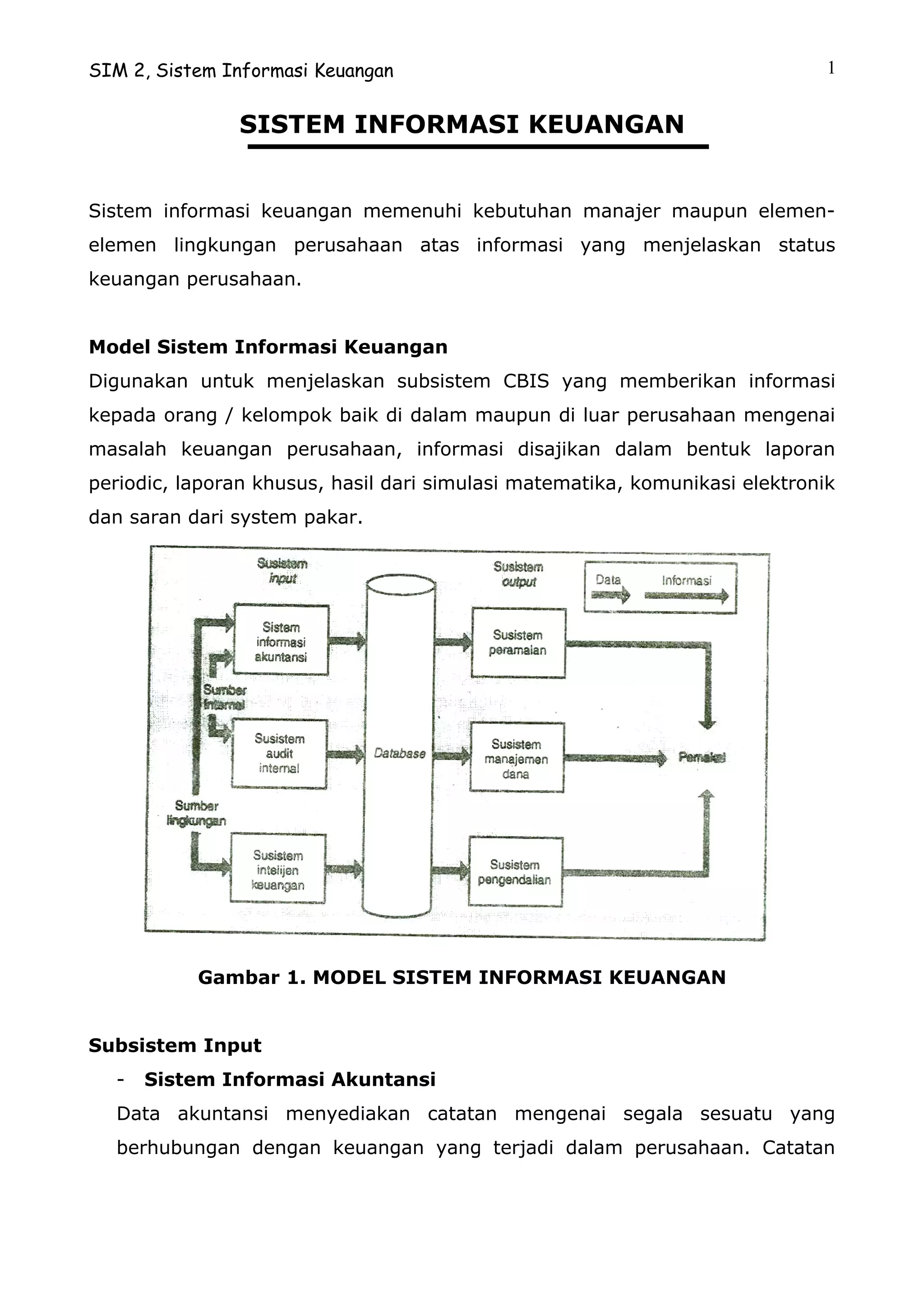 Sistem informasi keuangan | DOC